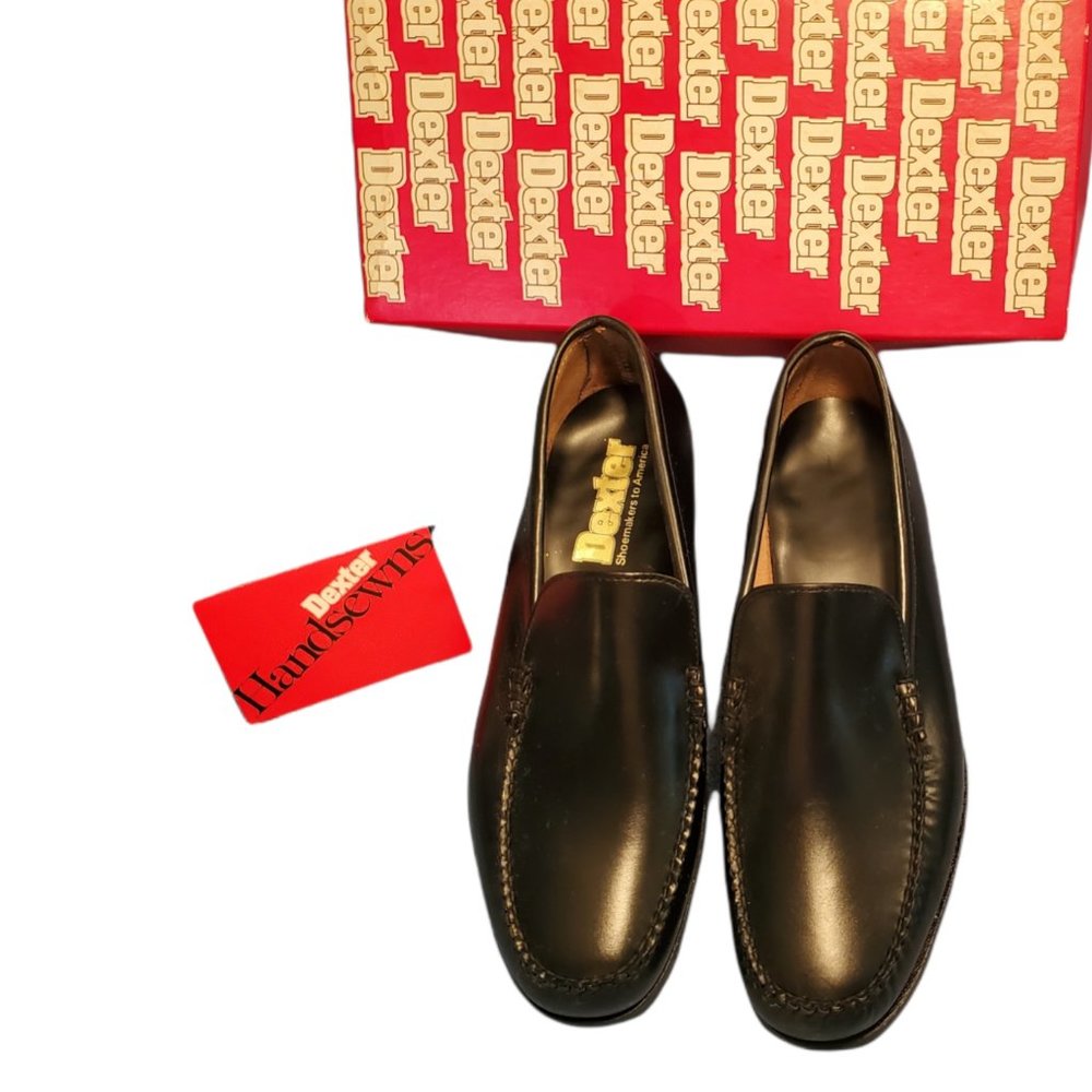 Vintage Black Dexter Loafers Handsewn Size 9 M - Gem